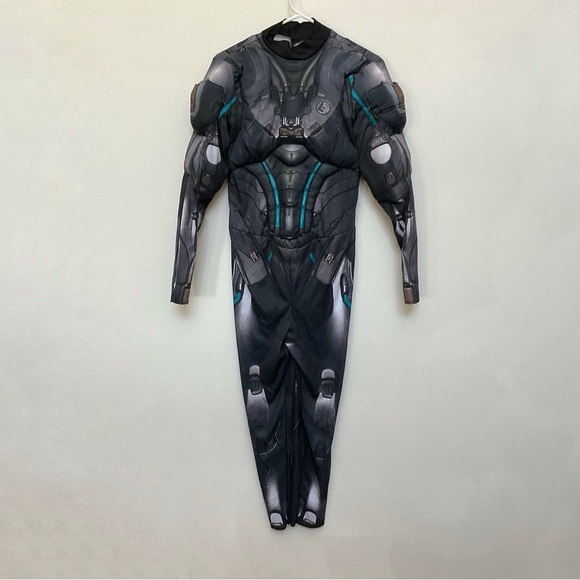 Halo | Costumes | Kids Halo Video Game Spartan Lock Padded Muscle One ...